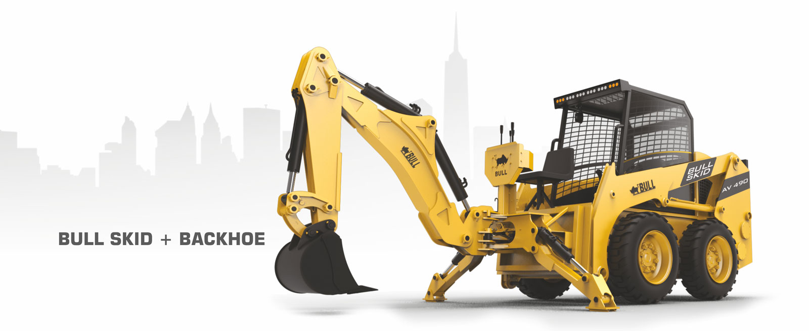 Bull Machine | BULL Skid Steer AV490 - Construction Equipment